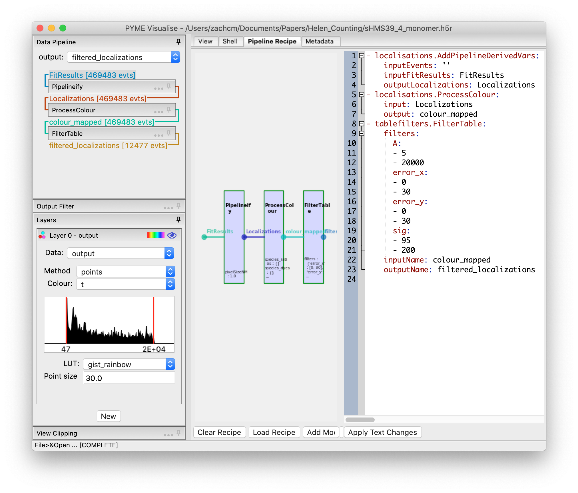 [BUG] Data Pipeline view destroyed by hitting "Apply Text Changes ...
