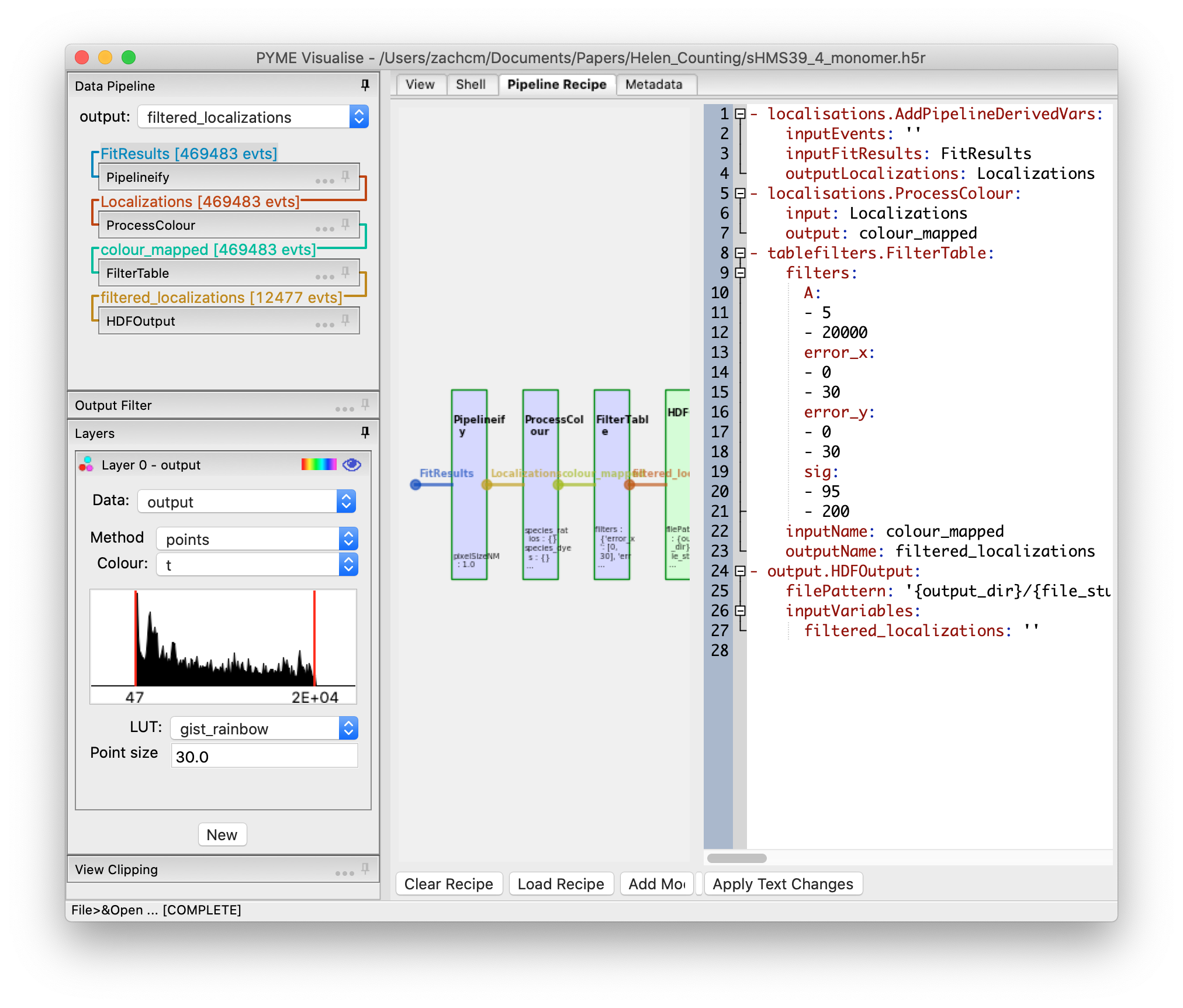 [BUG] Data Pipeline view destroyed by hitting "Apply Text Changes" after adding an OutputModule ...