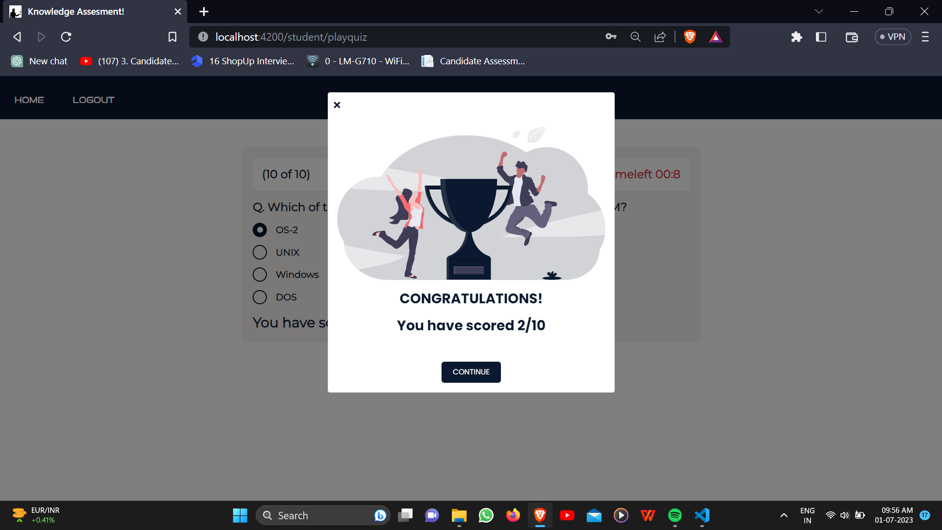 GitHub - AshwinSuperNova/Online-Secure-Quiz-System: Developed an online secure quiz system using ...