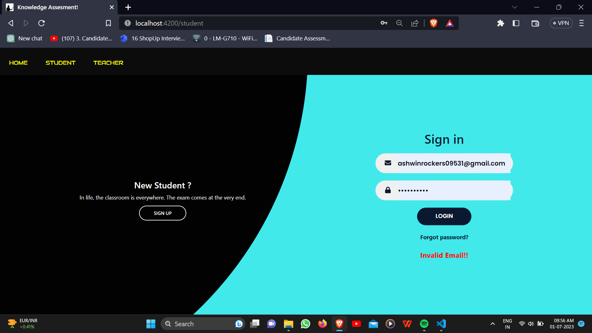 Github Ashwinsupernovaonline Secure Quiz System Developed An Online Secure Quiz System Using 