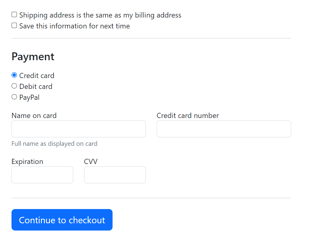 GitHub - whorohitchavan/Bootstrap-5-checkout-form