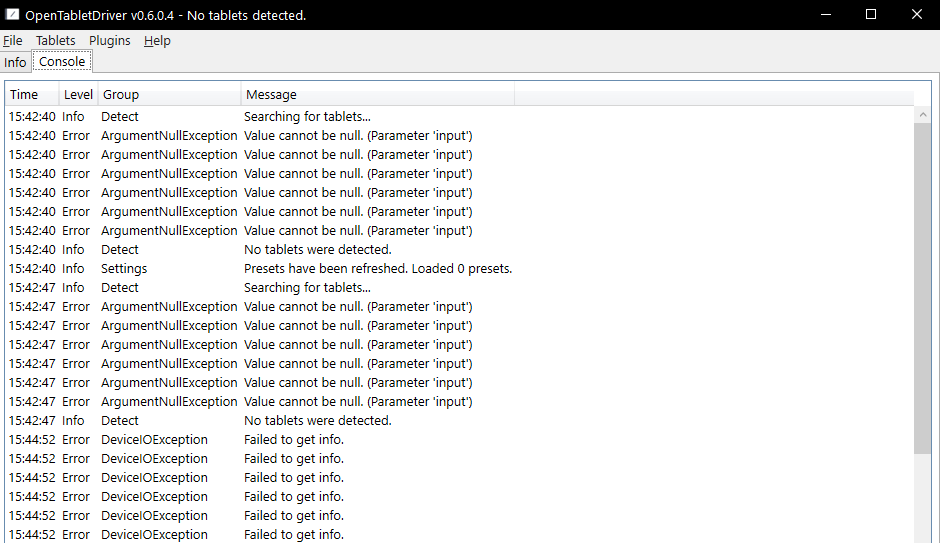 Support Request: ArgumentNullException Driver is coming up as null · Issue #2649 ...