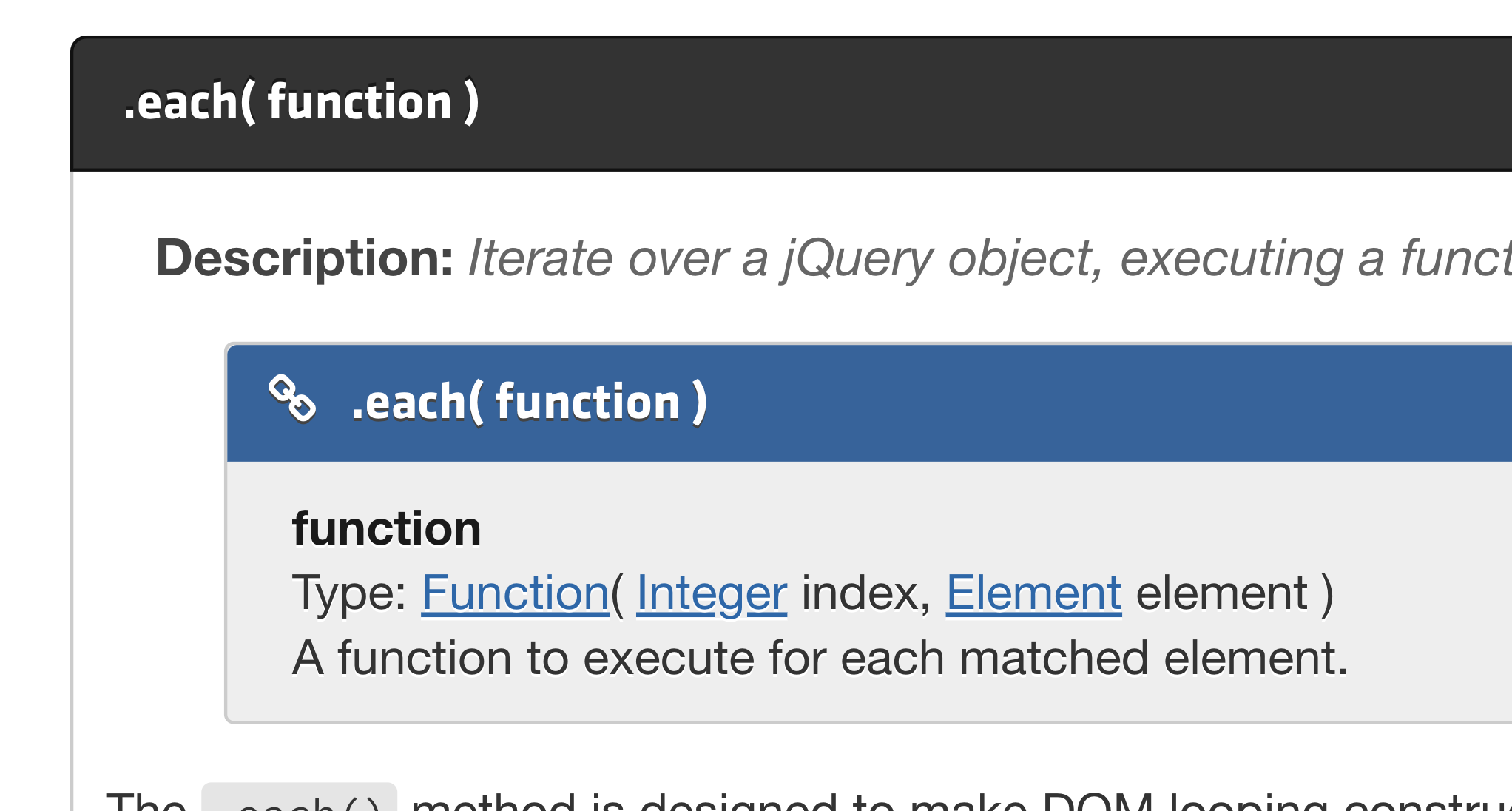 Mismatch of function signatrues for `.each` method between cypress and jQuery · Issue #24502 ...