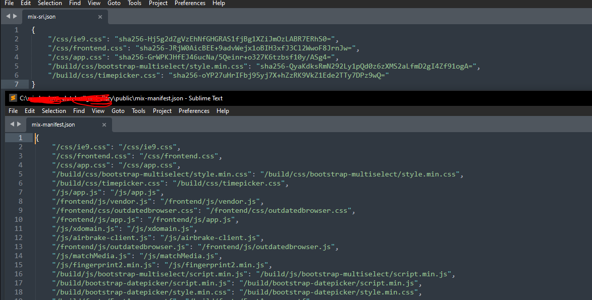 Seems to only work on .sass and even then a bit dodgy? · Issue #36 · Elhebert/laravel-mix-sri ...