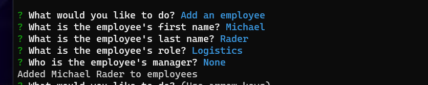 Github Michrira Mremployeetracker