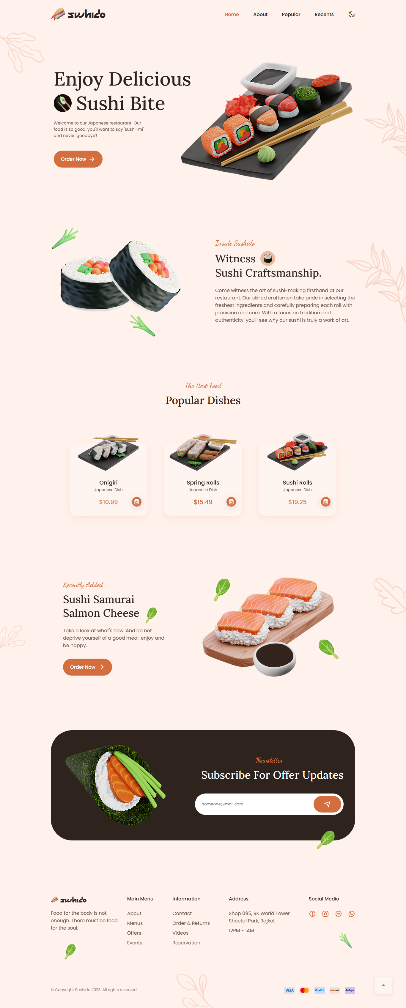 GitHub - DesAnshuJoshi/Sushido: Sushido is a Japanese restaurant ...