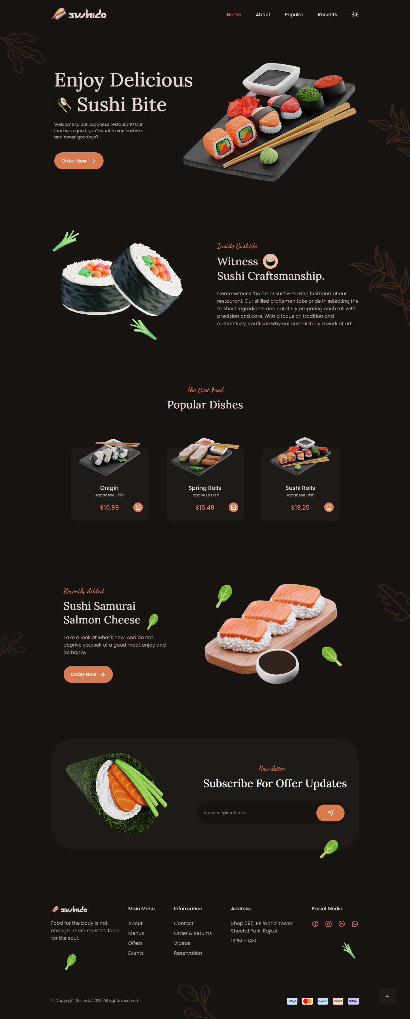 GitHub - DesAnshuJoshi/Sushido: Sushido is a Japanese restaurant ...