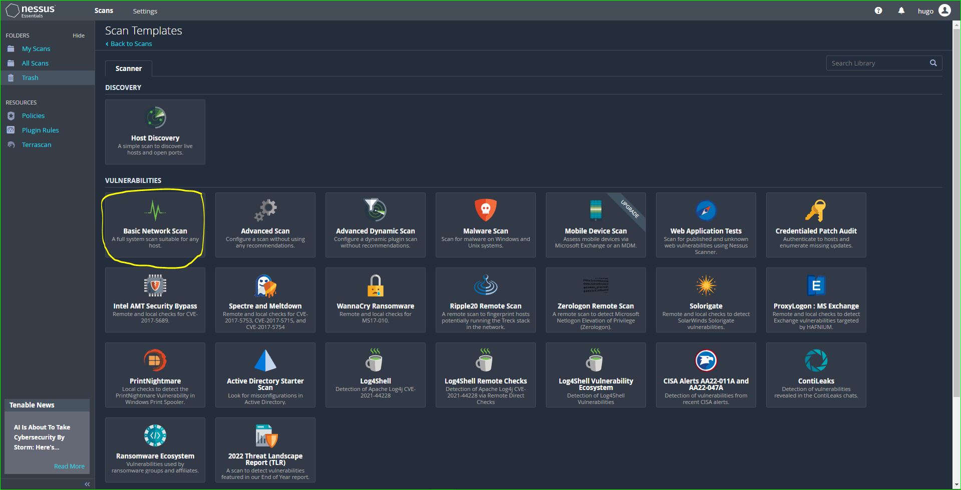 GitHub - HugoJrH/VulnerabilityManagement: Nessus Essentials ...