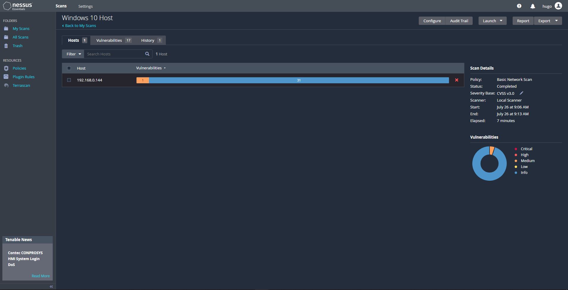 GitHub - HugoJrH/VulnerabilityManagement: Nessus Essentials ...