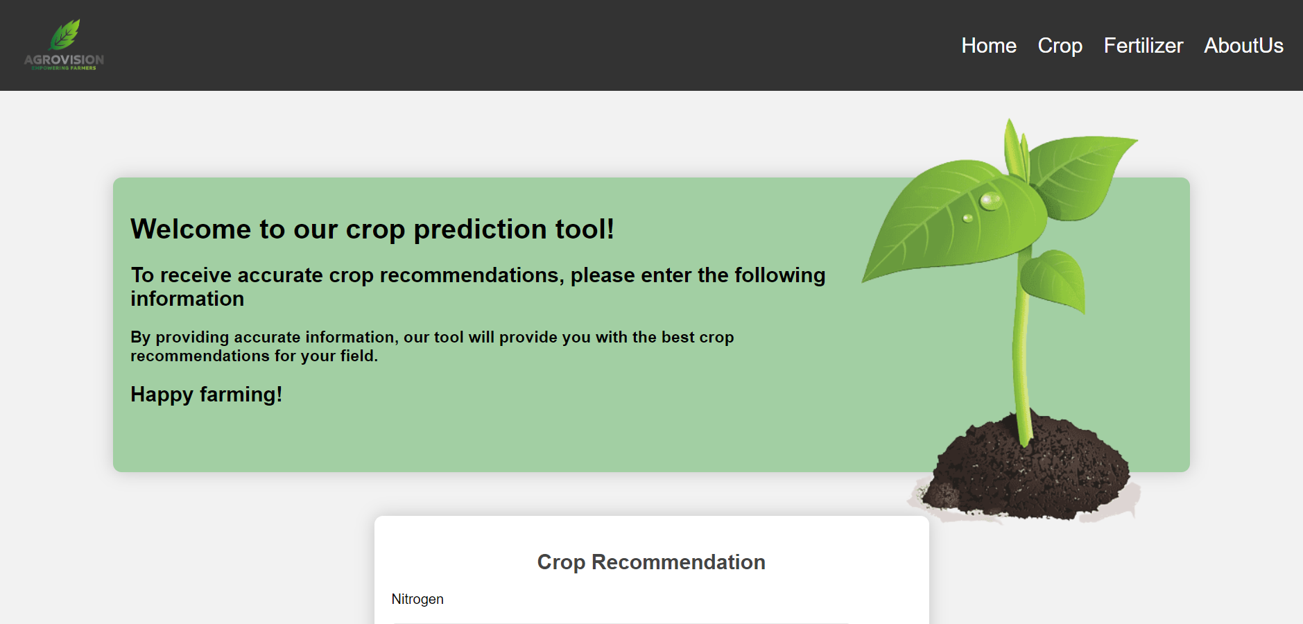GitHub - hk-harikrishna/AgroVision_Crop_Fertilizer_Recommendation_System