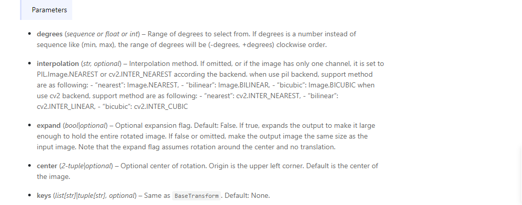 paddle.vision.transforms.RandomRotation · Issue #4773 · PaddlePaddle/docs · GitHub