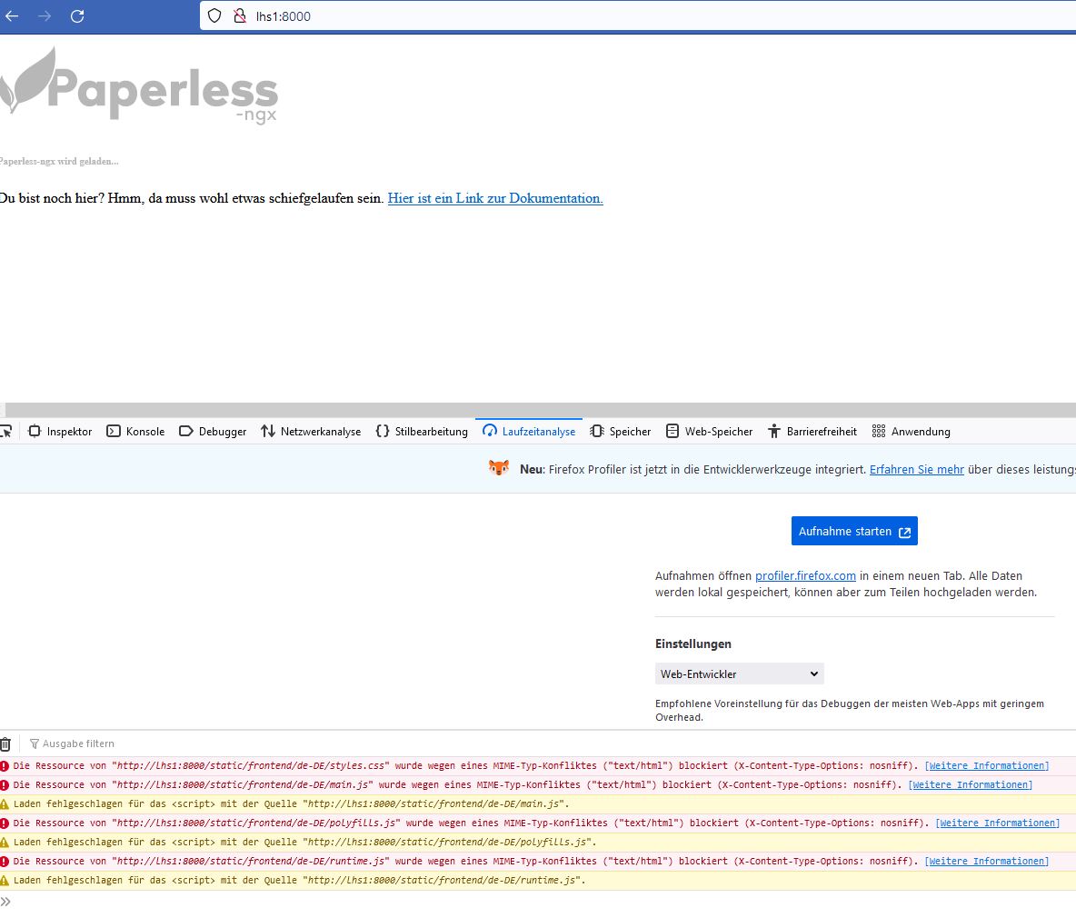After Login no Funktion · paperless-ngx paperless-ngx · Discussion #2758 · GitHub