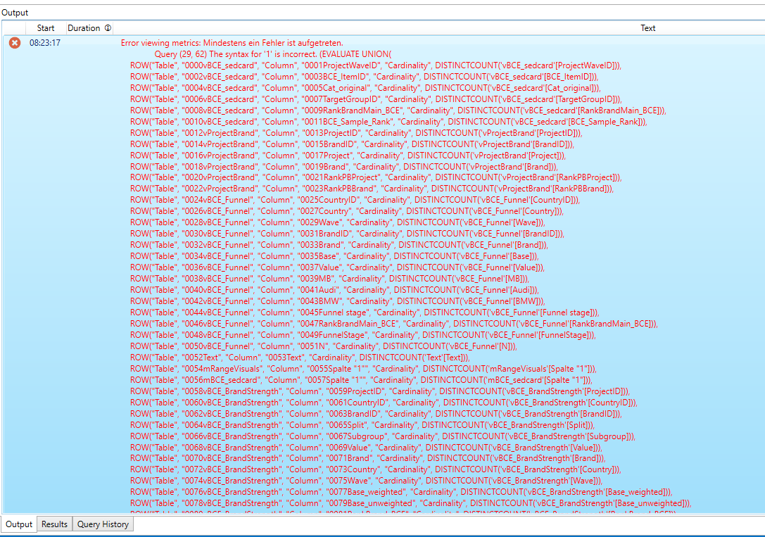 View Metrics button does nothing · Issue #235 · DaxStudio/DaxStudio · GitHub