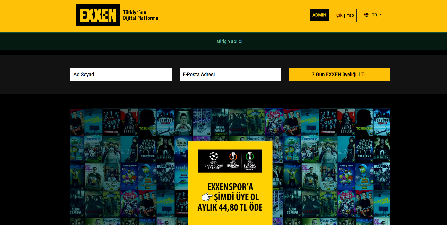 GitHub - mrTuranWebDeveloper/exxen: Clone web app, django project, front-end and back-end in ...