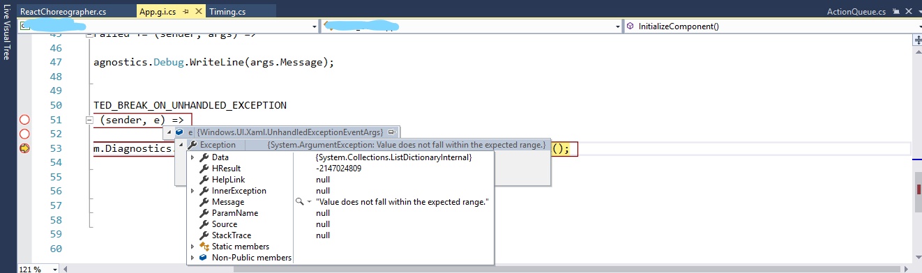 Modal Component is not working after updating Windows SDK (10.0.17763.0 ...