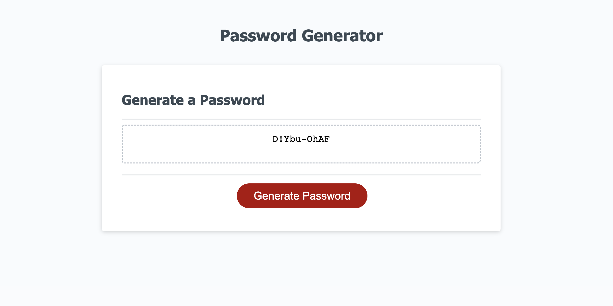 GitHub - rameenq/Password-Generator