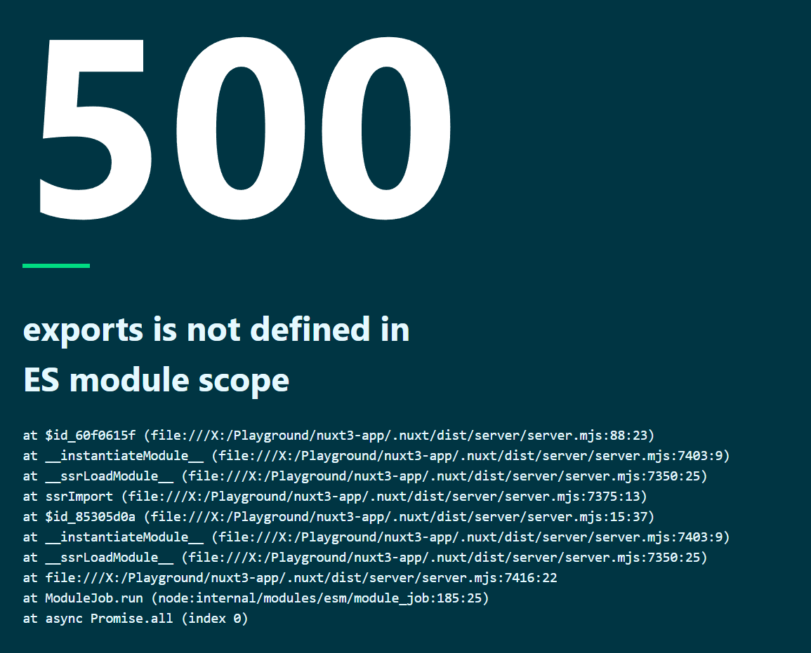 WARN [SSR] Error transforming on windows · Issue #12668 · nuxt/nuxt · GitHub