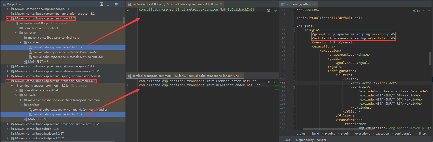 Transport InitFunc SPI absent because of shade plugin | SPI文件同名导致maven-shade-plugin打包之后无法发送心跳 ...