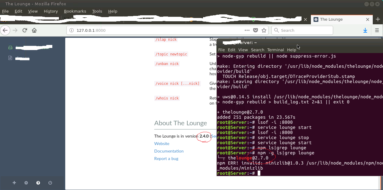I cann't use new version · Issue #2017 · thelounge/thelounge · GitHub