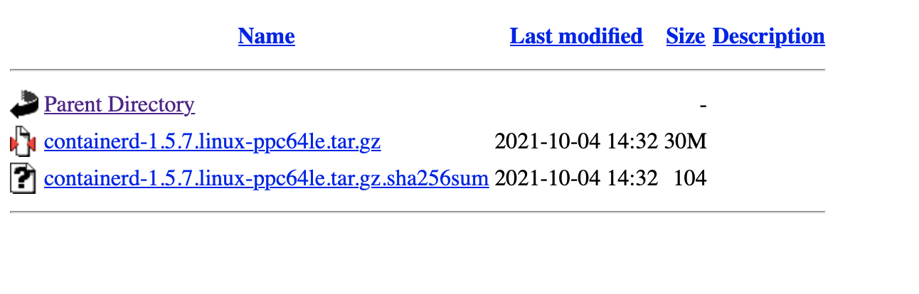 Ship cri-release and cri-cni-release also · Issue #2 · Unicamp-OpenPower/containerd-releases ...