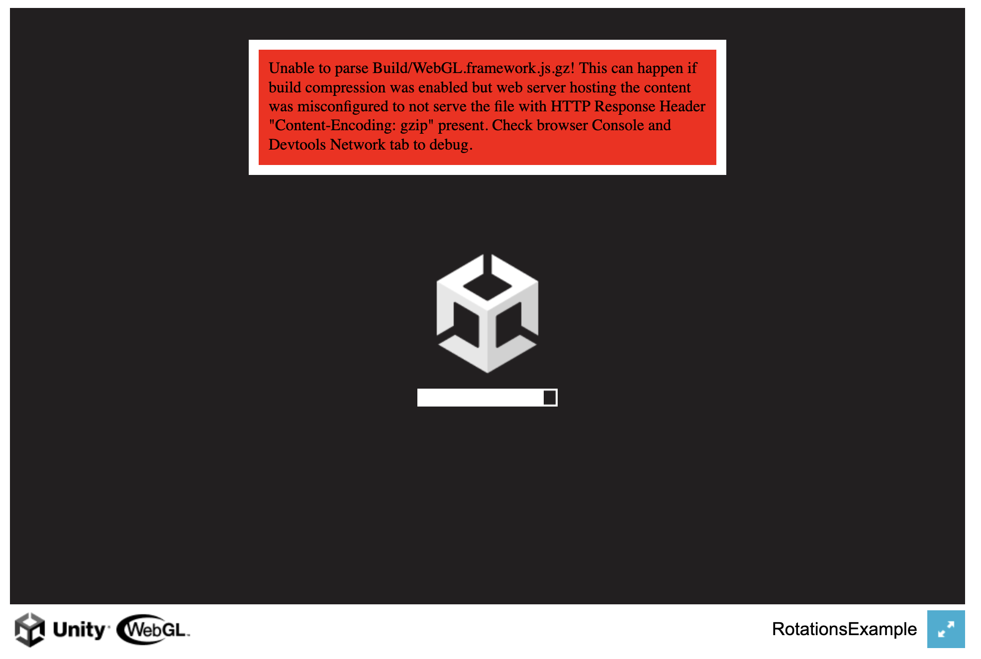 WebGL: Unable to parse Build/WebGL.framework.js.gz · Issue #3 · GabLeRoux/unity-rotation ...