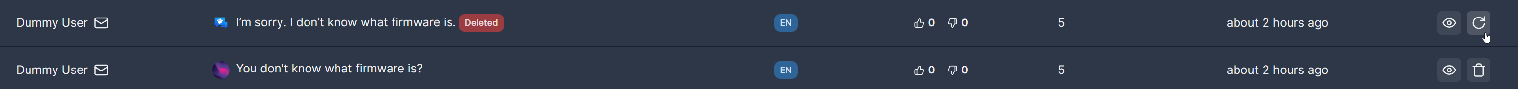 Allow moderator to revert a message deletion · Issue #2077 · LAION-AI/Open-Assistant · GitHub