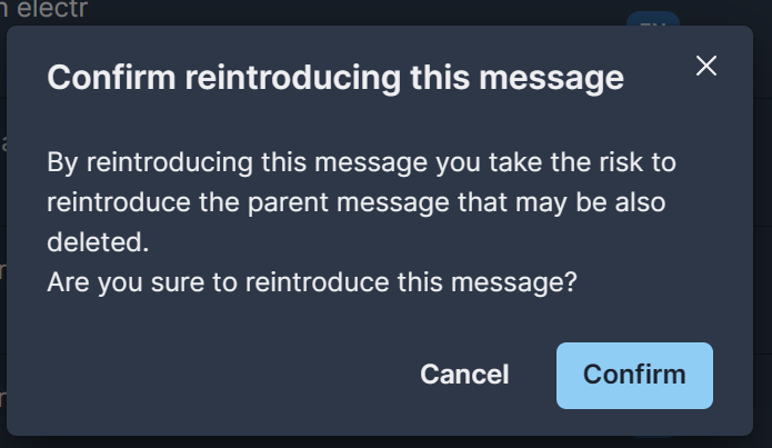 Allow Moderator To Revert A Message Deletion · Issue 2077 · Laion Aiopen Assistant · Github