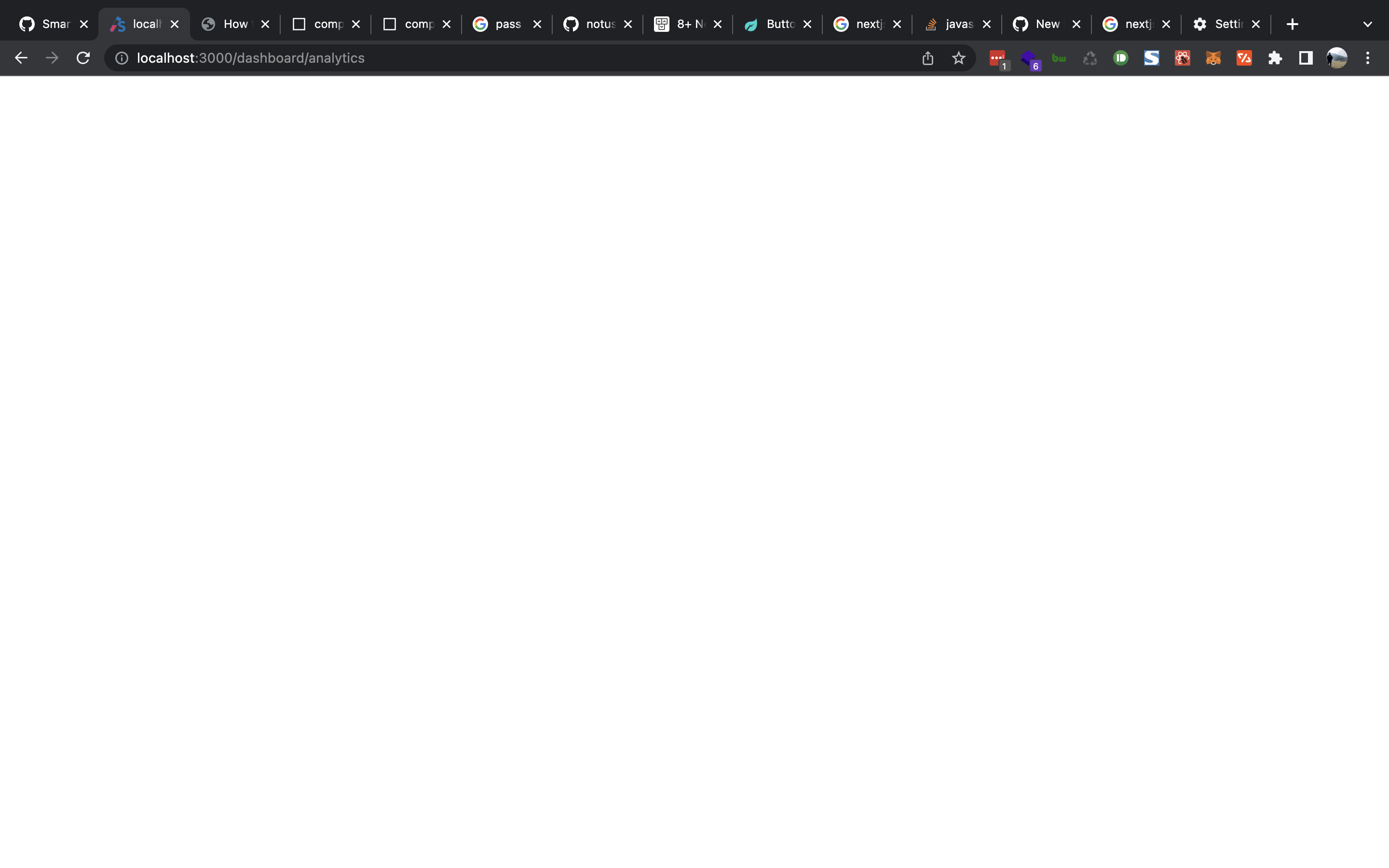 Dashboard analytics Route Is Not Working Bytemeta