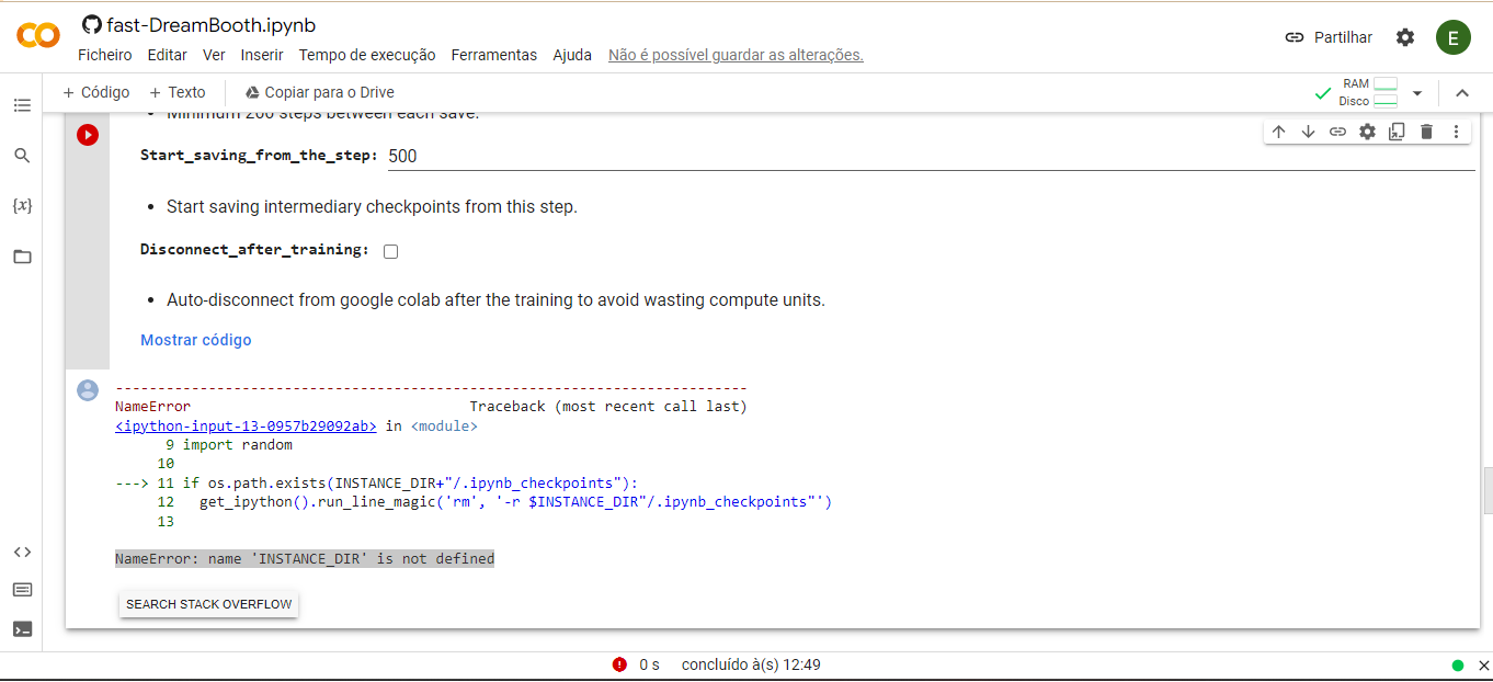 Start DreamBooth problem: NameError: name 'INSTANCE_DIR' is not defined · Issue #1643 ...