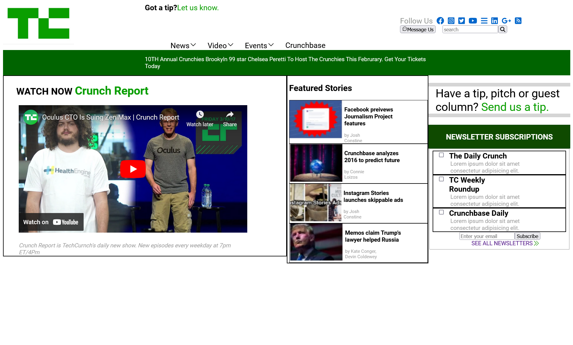 GitHub - LDER-DEV/Tech-Crunch-Mock-up