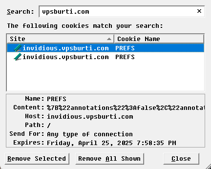 [Bug] Cookie to save settings is sometimes created on a non-existent subdomain of the instance's ...