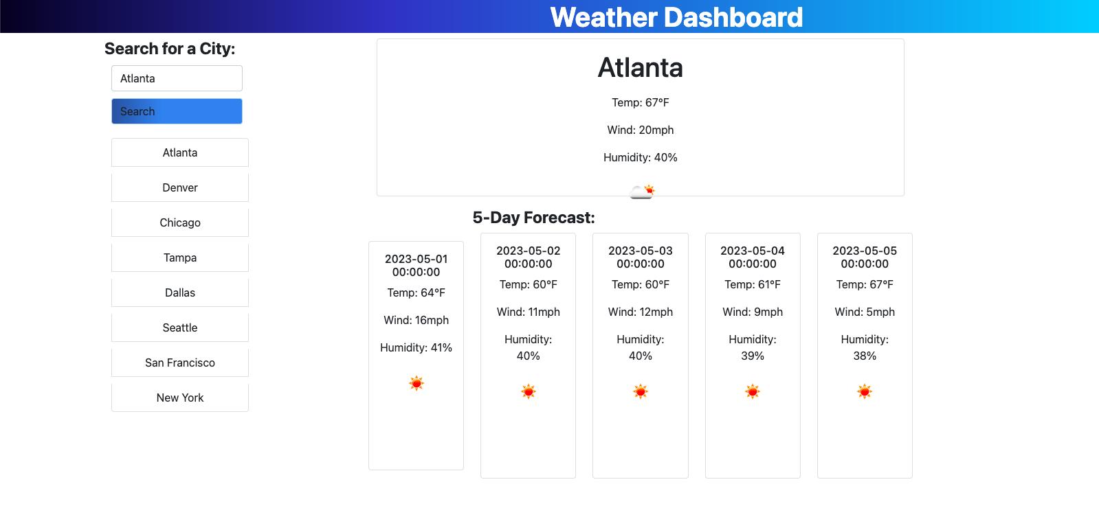 GitHub - ZmCoder2/weather-forecast