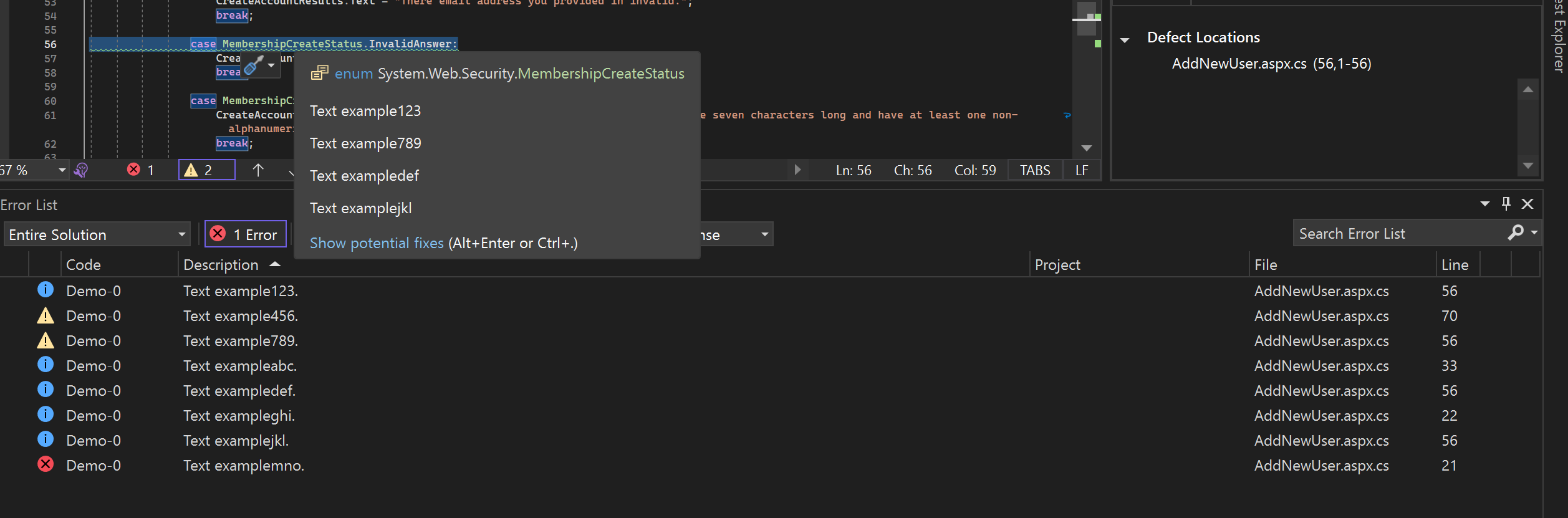 Double clicking an error list item can cause the corresponding popup to disappear · Issue #587 ...