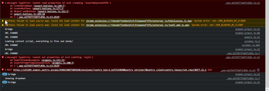 Export Markdown Works in One ChatGPT Account but Not Another · Issue #195 · AI-Prompt-Genius/AI ...
