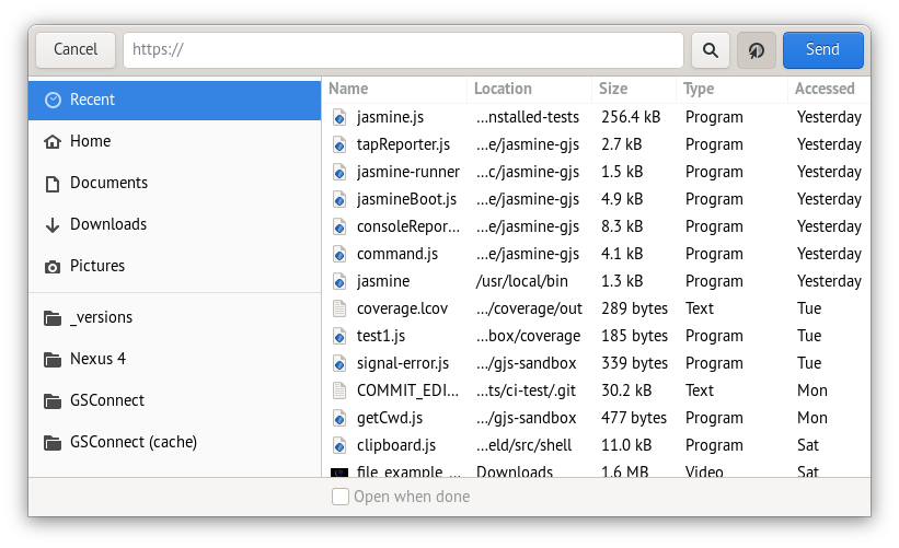 Open URL on device · Issue #953 · GSConnect/gnome-shell-extension ...