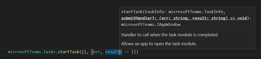 tasks.startTask has incorrect type for submitHandler · Issue #444 ...