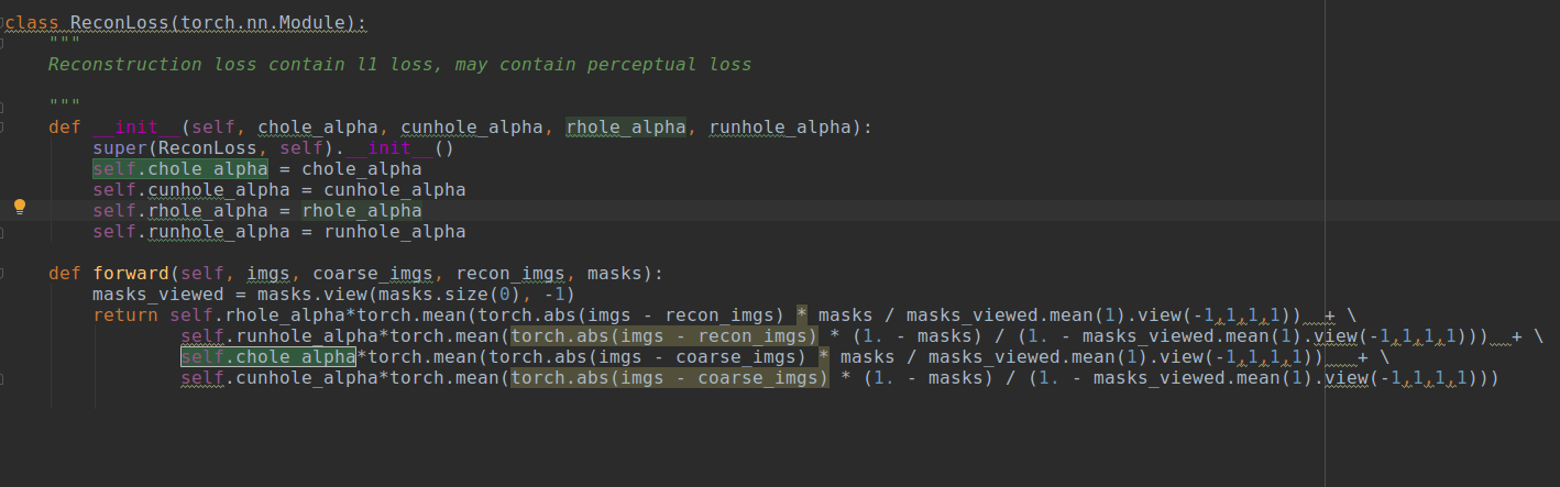 About ReconLoss · Issue #21 · avalonstrel/GatedConvolution_pytorch · GitHub