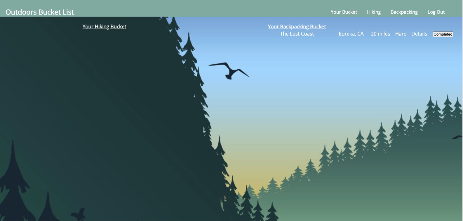 GitHub - Steverobles/outdoors-bucket-list