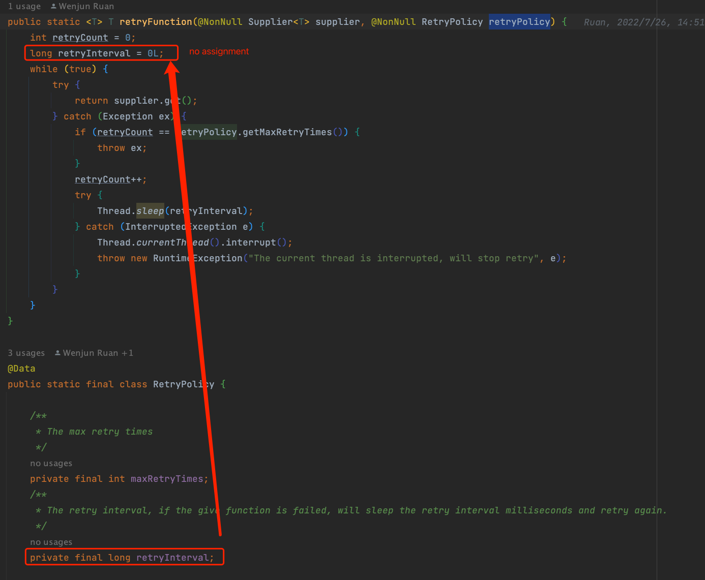 Bug Dolphinscheduler Task Api Retryutilsthe Retryinterval Variable Is Not Correctly 