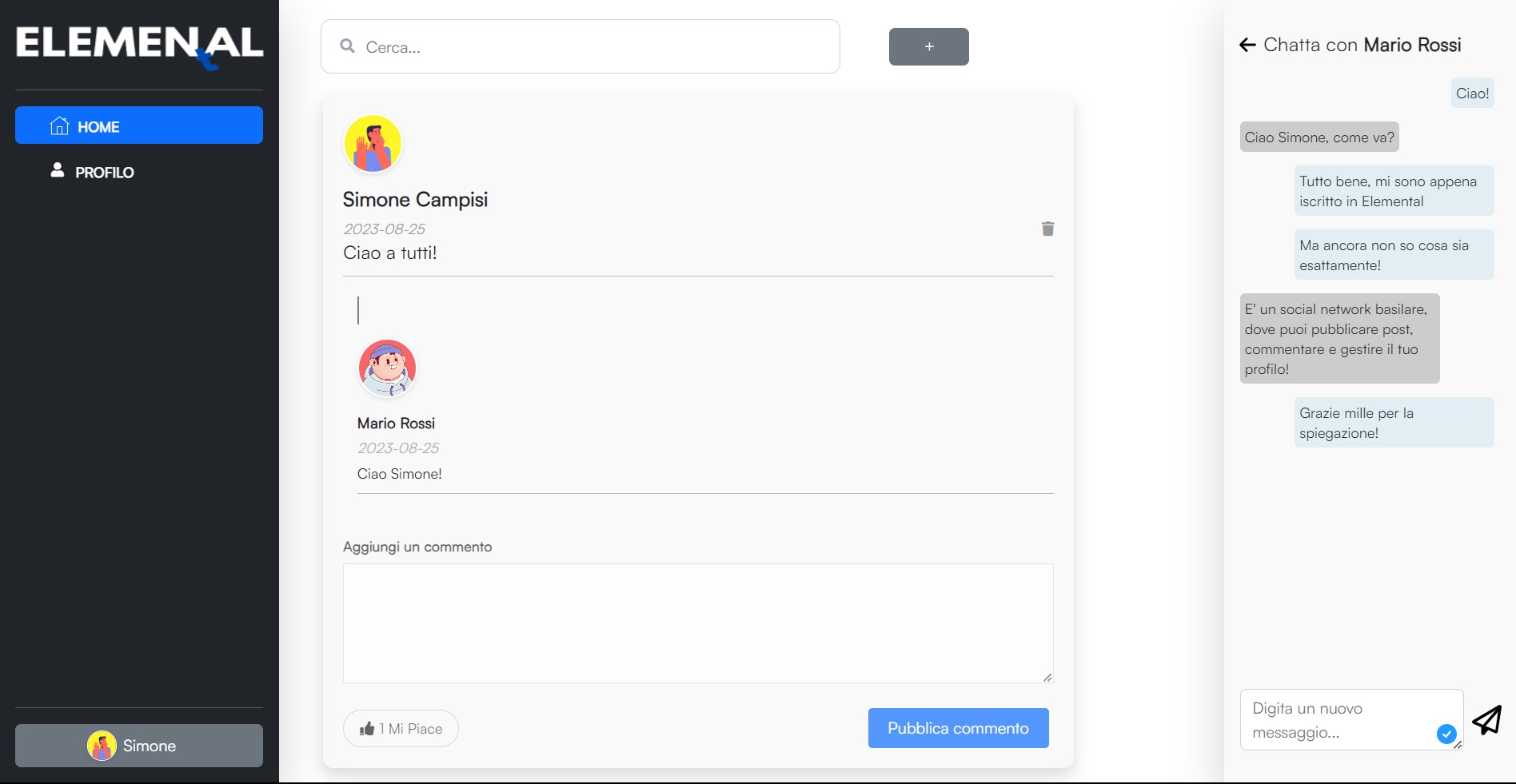 GitHub - SimoneCampisi0/elemental: An elementary social