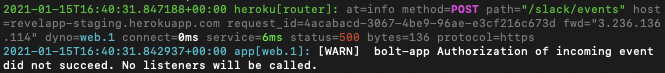 Slash Commands Result In `dispatch Failed` · Issue 579 · Slackapi Bolt Js · Github