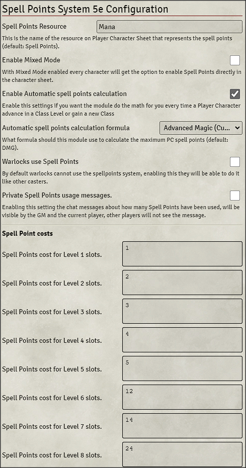 It is not blocking the use of magic when reaching 0 Spell Point · Issue #42 · misthero/dnd5e ...