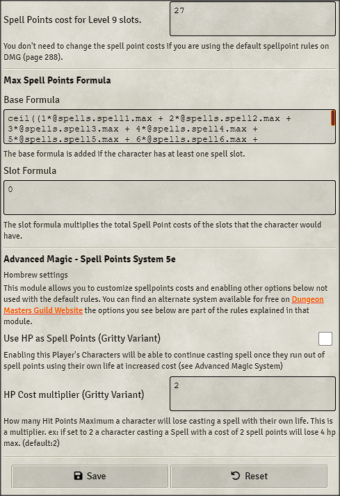 It is not blocking the use of magic when reaching 0 Spell Point · Issue #42 · misthero/dnd5e ...