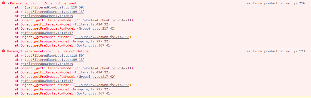 After Building The App Filters Doesn T Work · Issue 463 · Kevinvandy Material React Table · Github