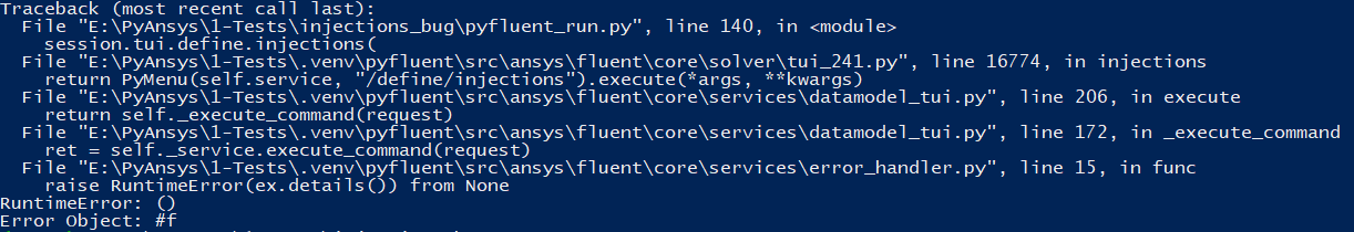 Set Injection Properties Runtimeerror · Issue 1897 · Ansyspyfluent · Github 3340