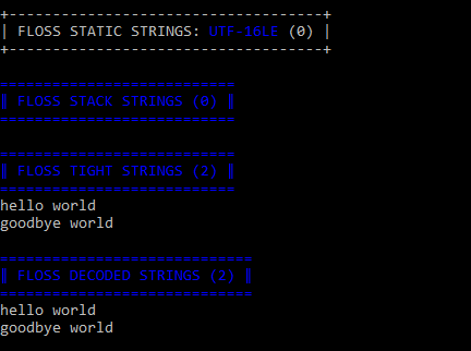 Stack, Tight and Decoded strings do not render in color without -v · Issue #655 · mandiant/flare ...