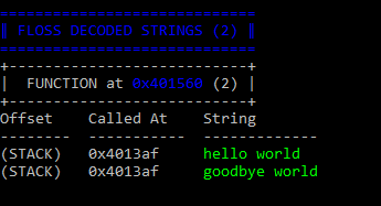 Stack, Tight and Decoded strings do not render in color without -v · Issue #655 · mandiant/flare ...
