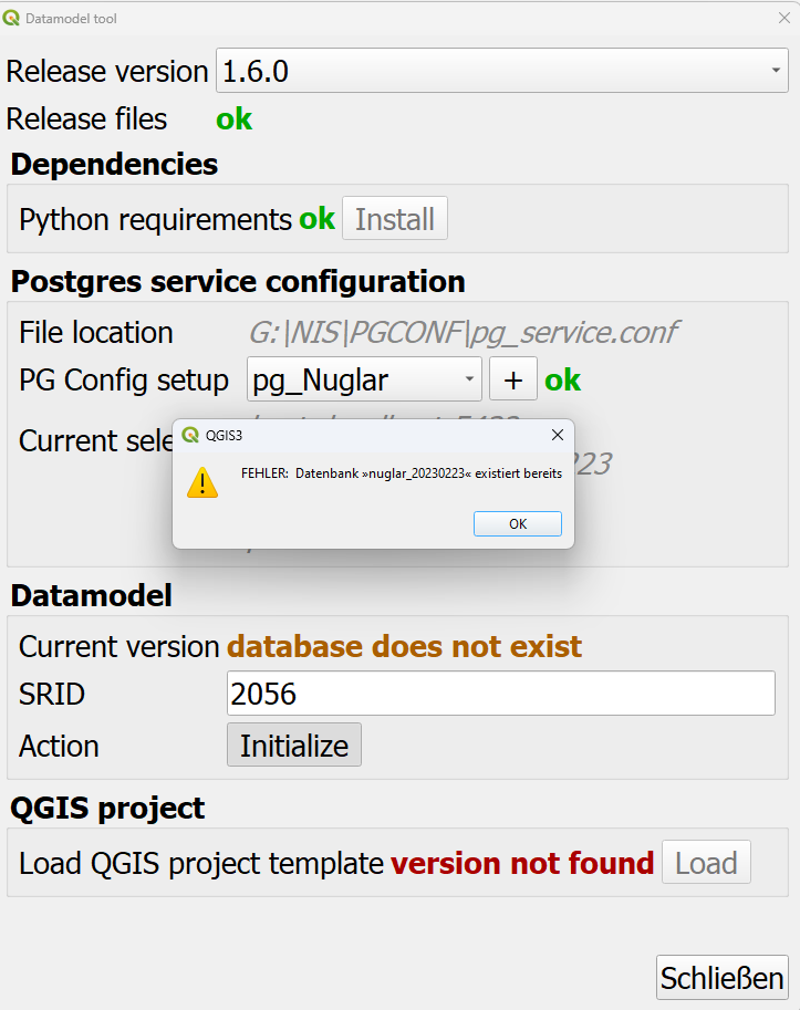 Datamodel tool Errors with capitol letters in database name / pg_conf name · Issue #811 · QGEP ...