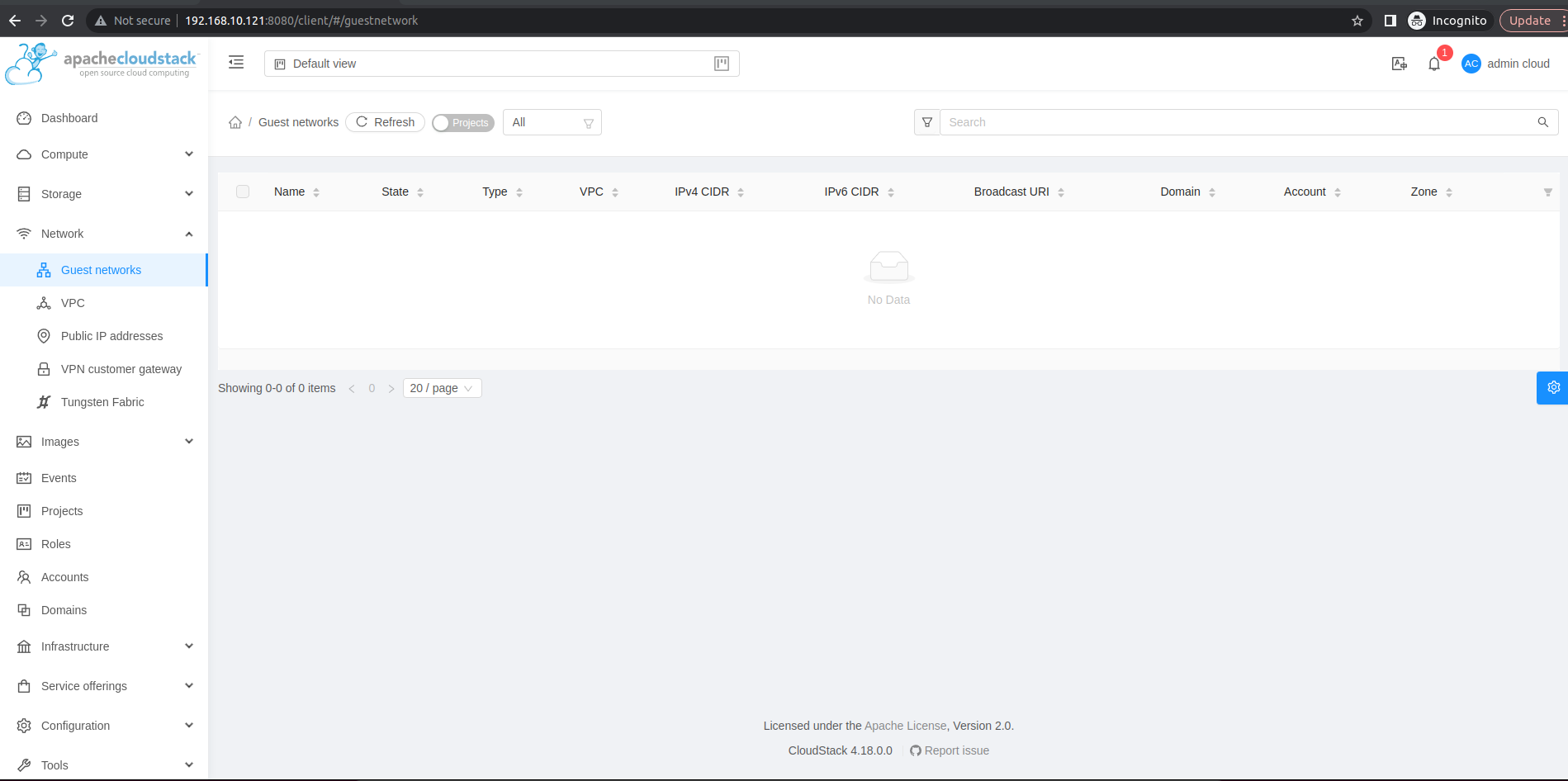 Virtaual Router And Instance Are Not Getting Created · Issue 7426 · Apachecloudstack · Github