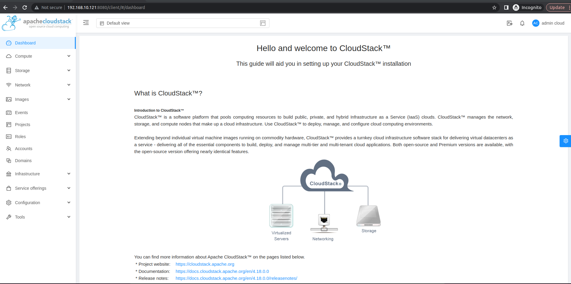 Virtaual router and instance are not getting created · Issue #7426 · apache/cloudstack · GitHub